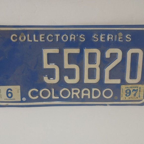 COLORADO | Accents | Colorado 9s Collectors Series License Plate ...
